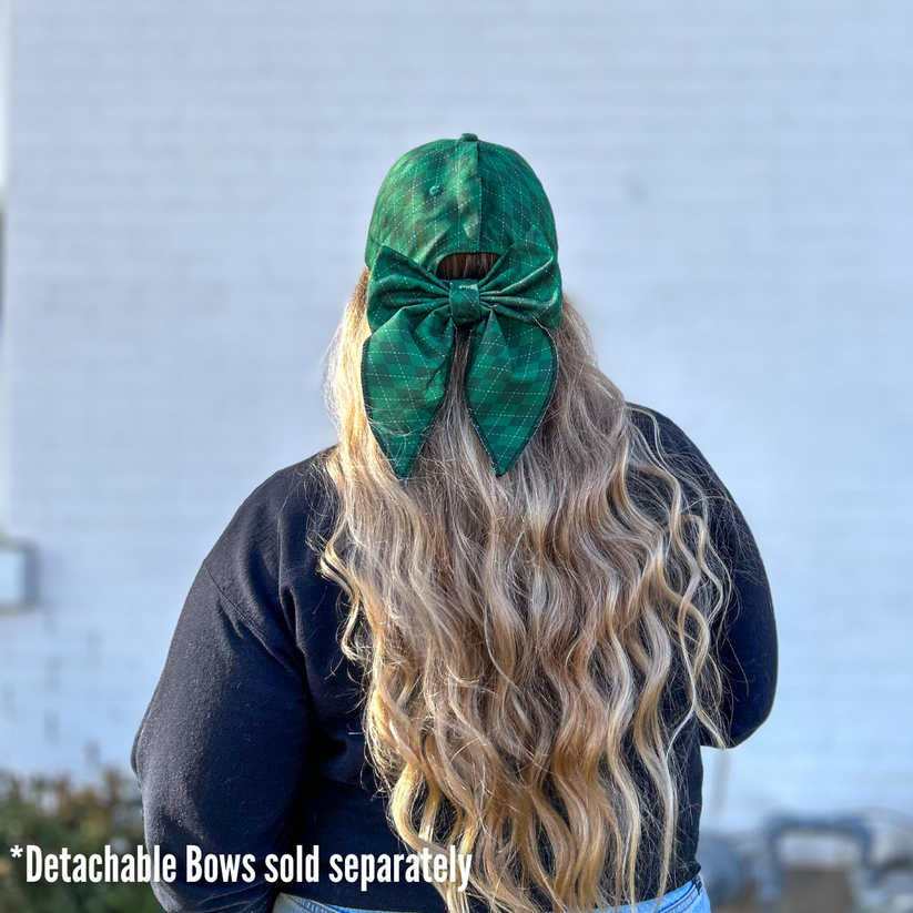 Red Sprite Hats Messy Bun Baseball Caps