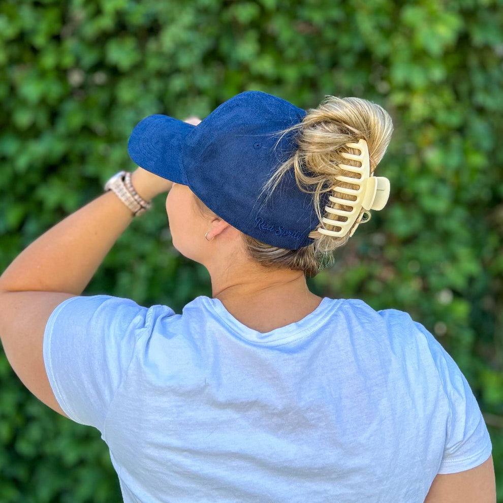 Red Sprite Hats Messy Bun Baseball Caps