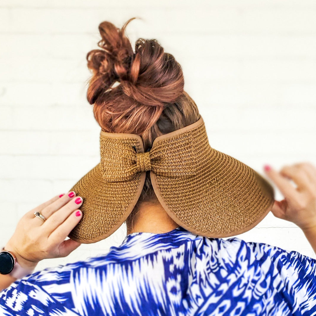 Straw Sun Hat Visors – Red Sprite Hats